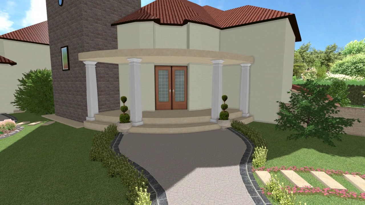 Toscano Villa Landscaping Animation - YouTube