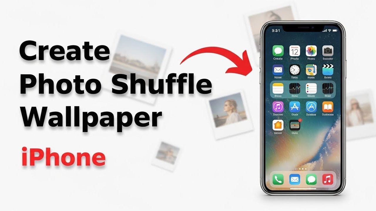 How to Create a Photo Shuffle Wallpaper on iPhone - YouTube