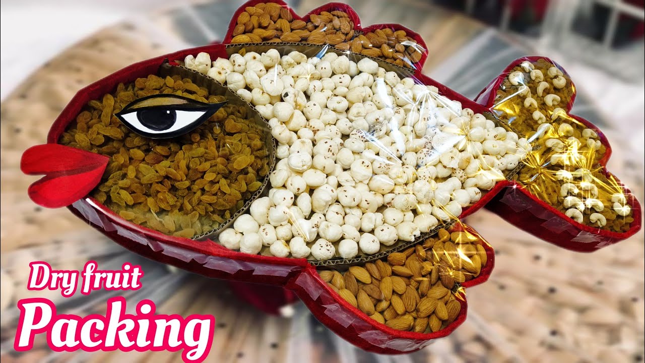 Dry fruit packing | Dry fruit packing ideas for Tilak / Godbharai ...