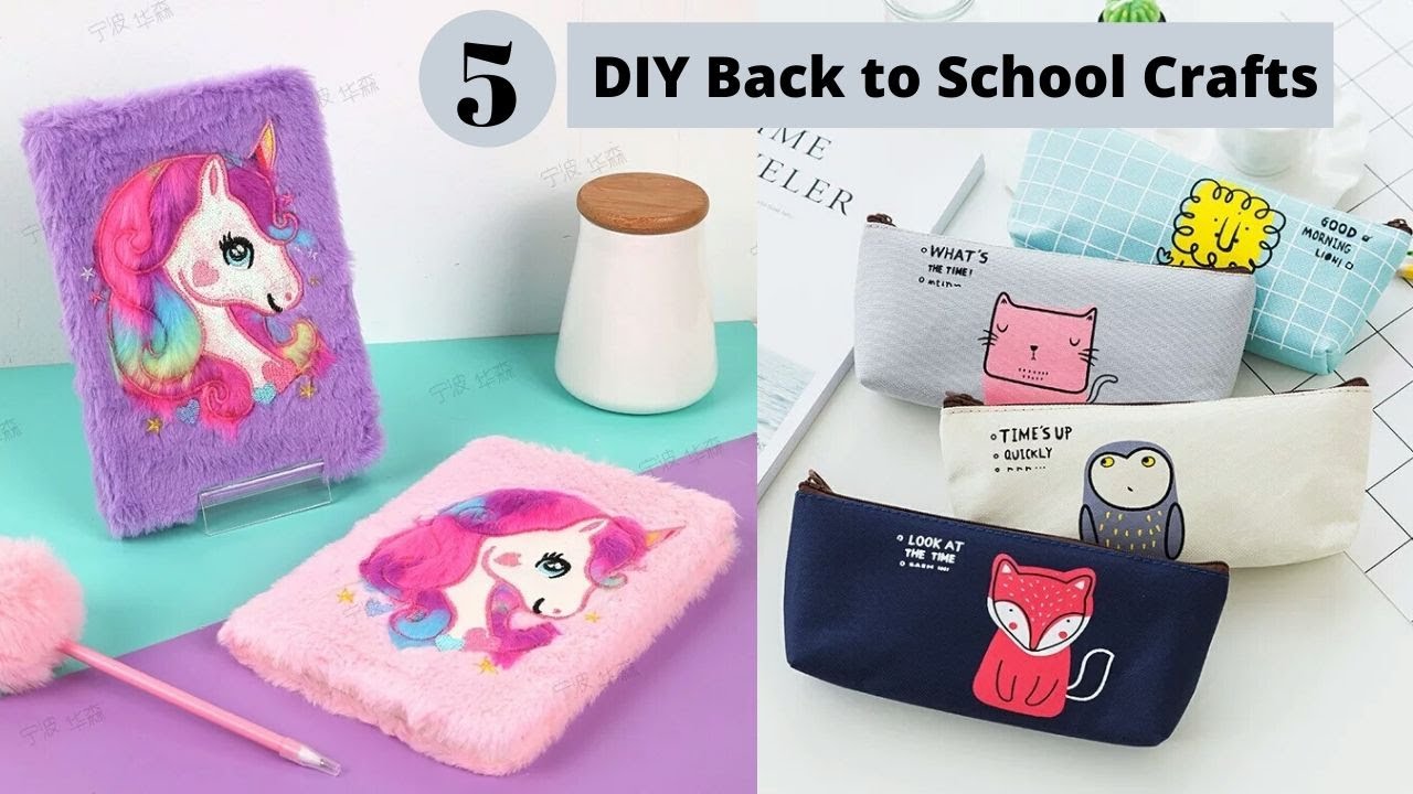 5 Smart DIY Back to School Supplies Easy Crafts for Back To School ...