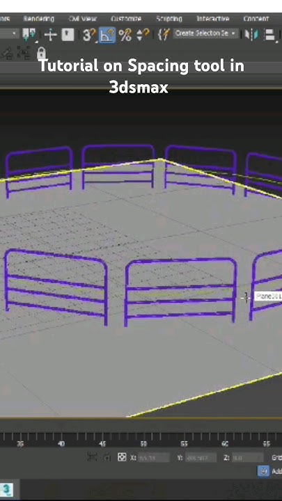 Spacing tool tutorial in 3dsmax | How to put objects on Path #3d #tutorial #3dsmax - YouTube