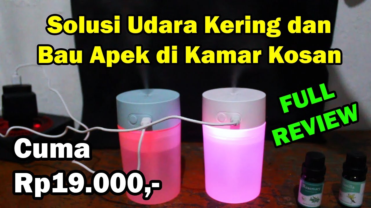 Humidifier Mini Pelembab Udara Murah Bisa buat Aroma Terapi - YouTube