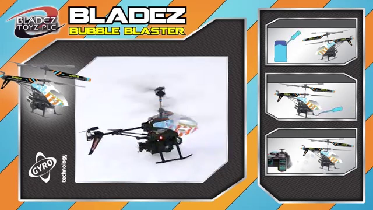 Bladez Toyz Bubble Blaster Helicopter from Hawkin's Bazaar - YouTube