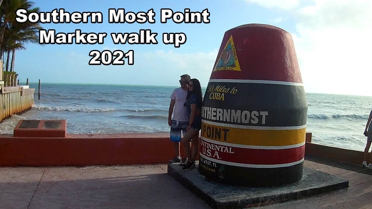 Southern Most Point of the USA marker. Key West Florida - YouTube