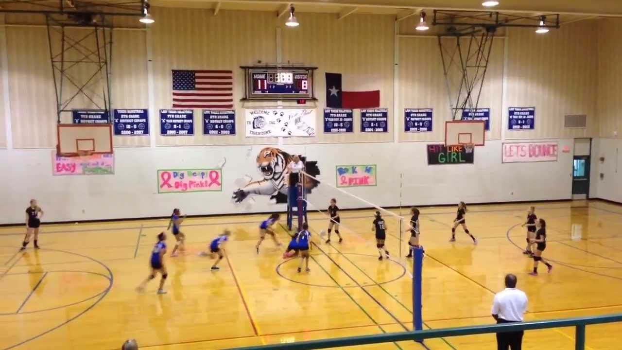 Leander Middle School host Henry Middle School 7th V-Ball - YouTube