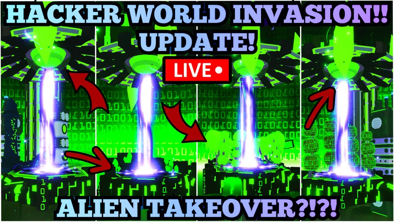 LIVE🔴 👽HACKER WORLD INVASION IS FINALLY HERE IN PET SIMULATOR 99 ...