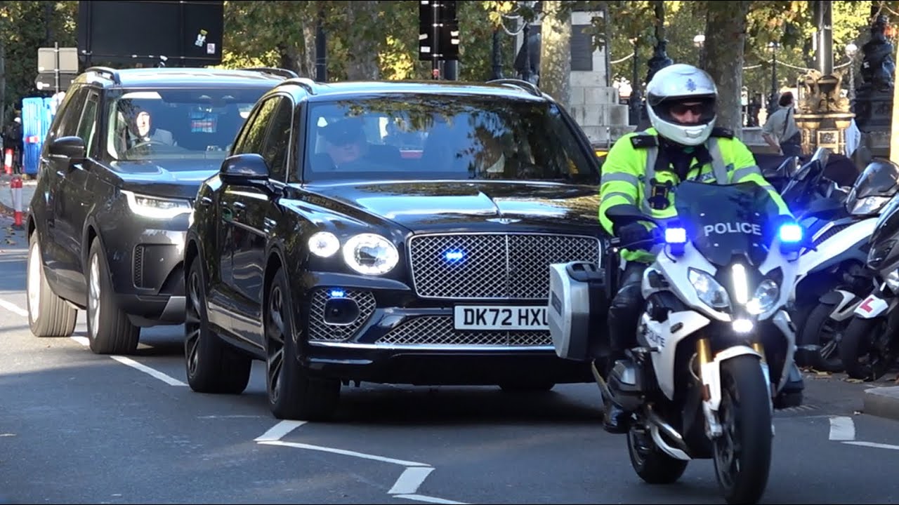 Princess Anne Motorcade Leaving a Royal Engagement At savoy Palace in ...