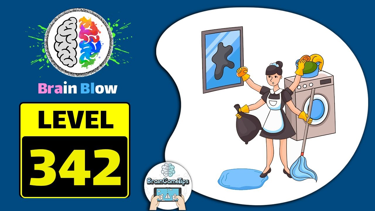 Brain Blow Level 342 Help the maid manage her duties Walkthrough - YouTube