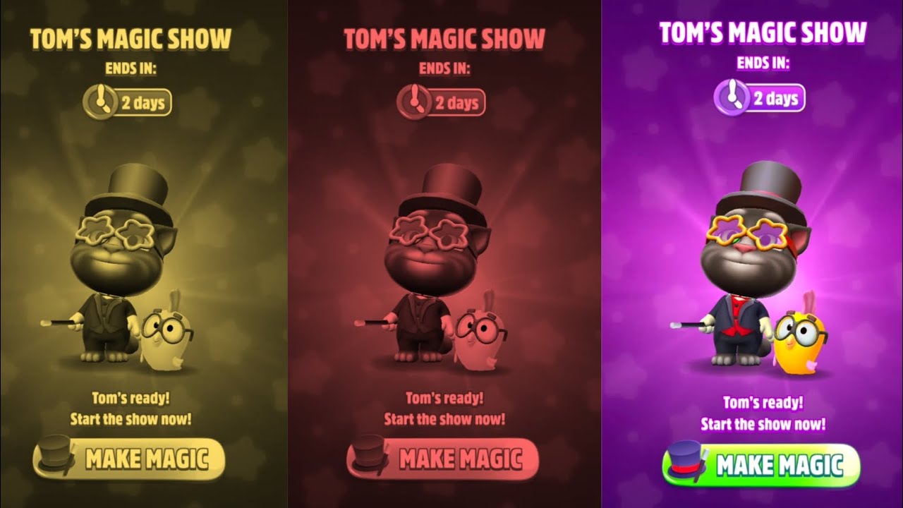 My Talking tom 2 : Tom's magic show 😁 Fun collection tom 2 😎 Talking ...