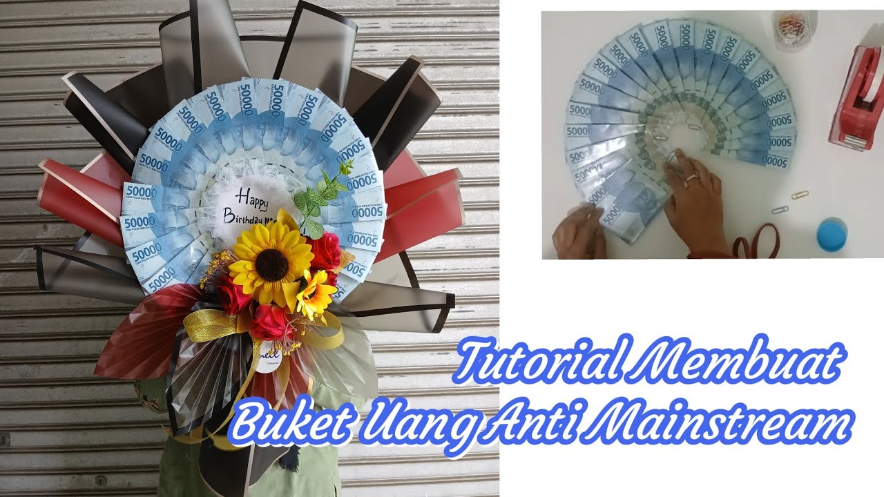 Tutorial Membuat Buket Uang Melingkar, Anti Mainstream. (Easy Way To ...