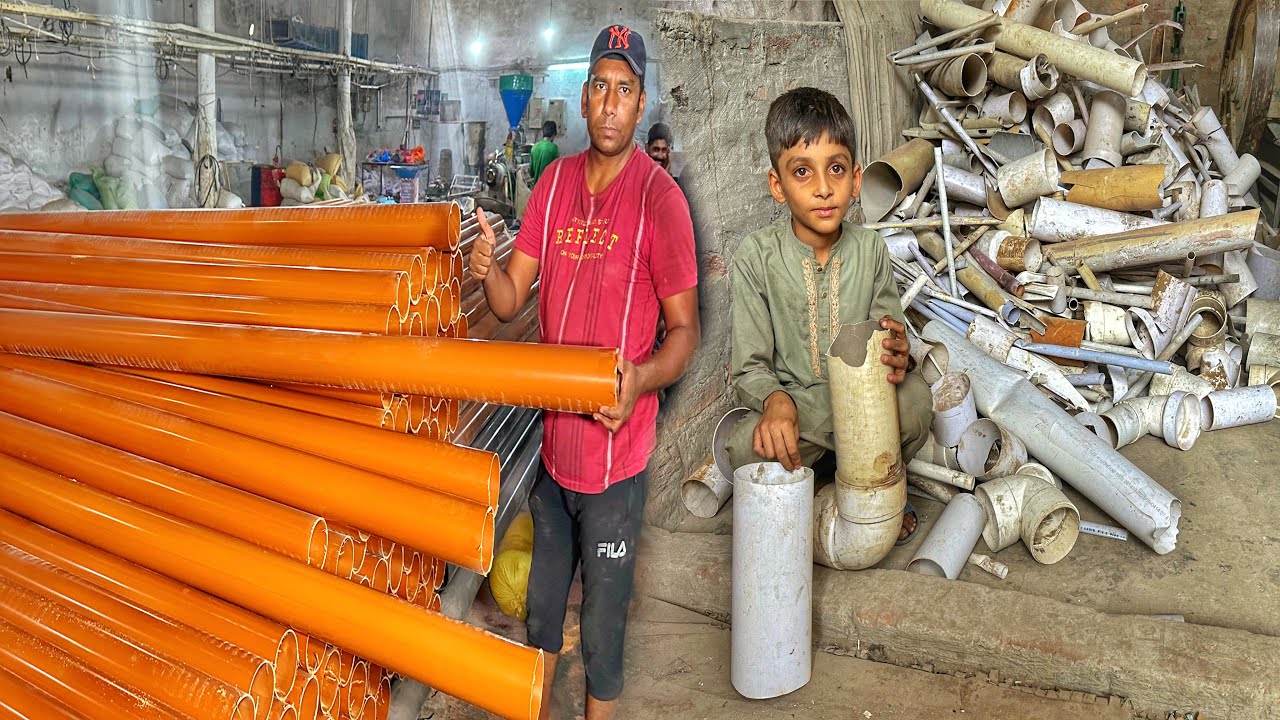 How they Recycle Tons of Waste PVC pipes to Make Massive Brand New ...