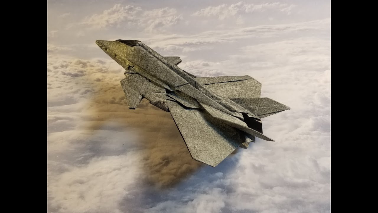 Origami Chengdu J-20 tutorial - YouTube