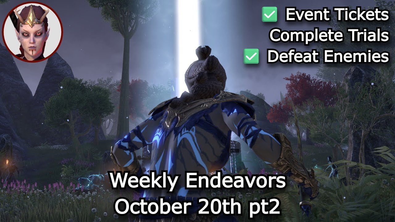 Weekly Endeavors Walkthrough (Part 2) / October 20th-26th / The Elder ...