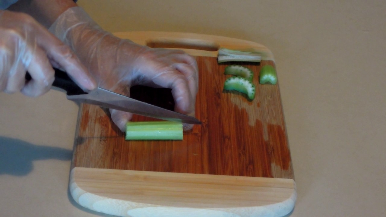 Transverse versus longitudinal sections of celery - YouTube