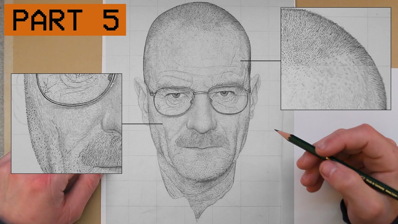 How I Draw REALISTIC Skin Textures In PENCIL - PART 5 - YouTube