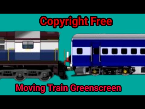 Green screen Train Video | Copyright Free | Moving Train green screen