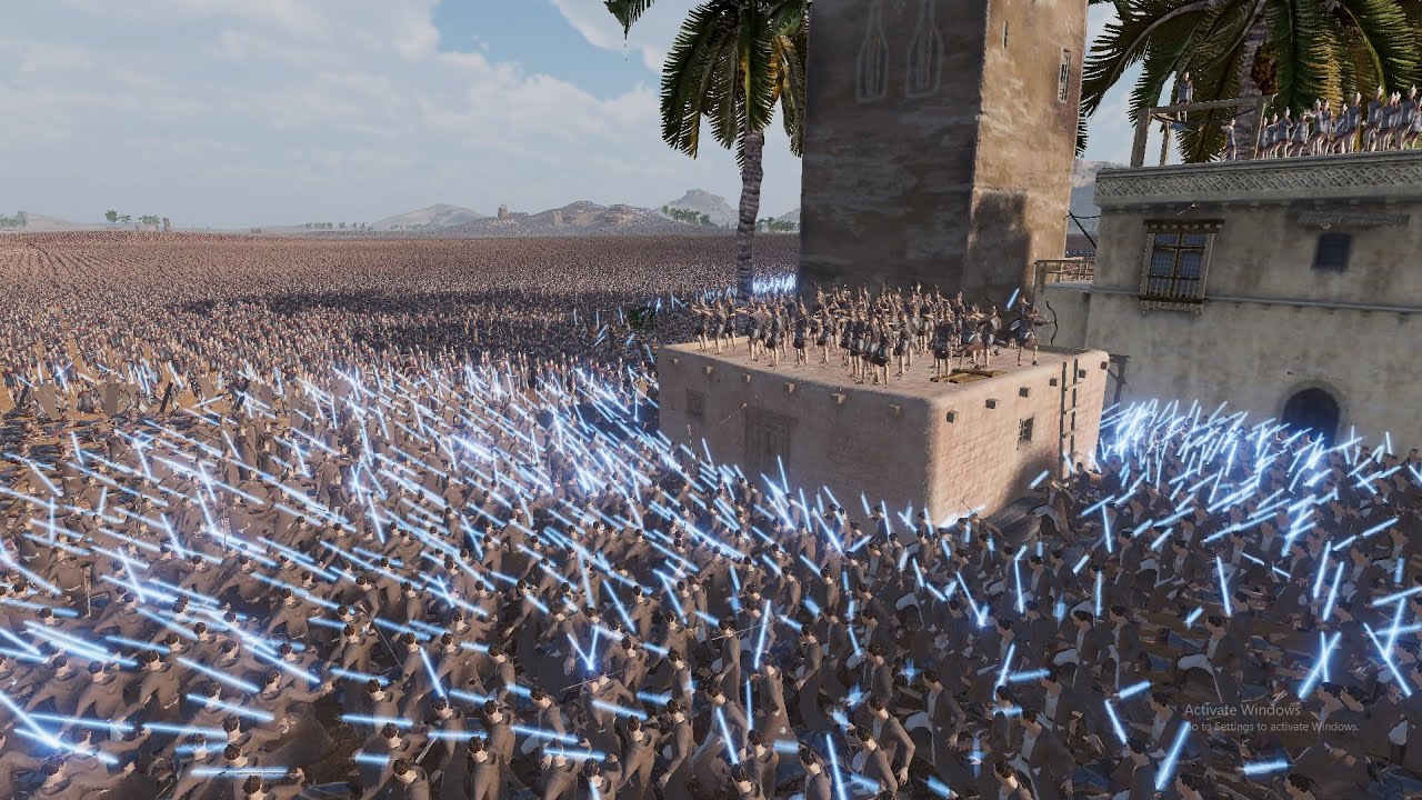 10,000 Laser Knights Attack 2 Million Roman Archers Ultimate Epic ...