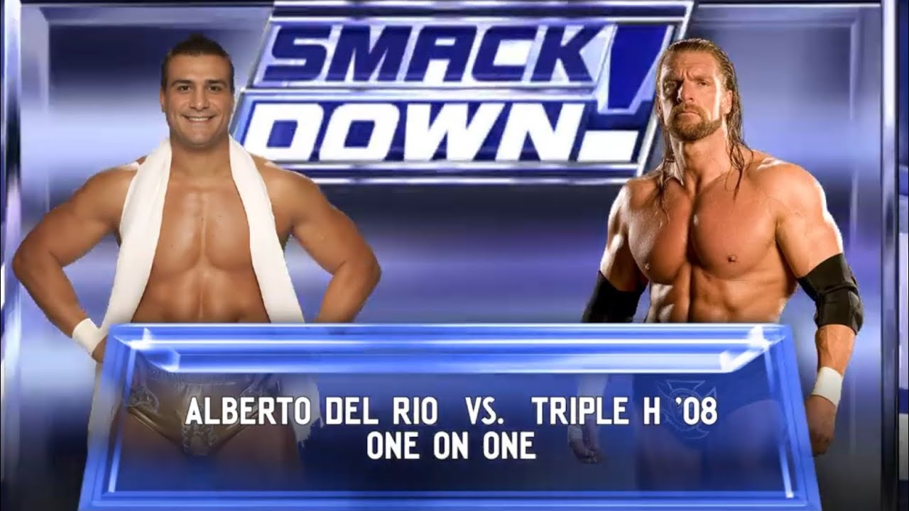 WWE - Alberto Del Rio vs Triple H WWE SmackDown One On One El Patron ...