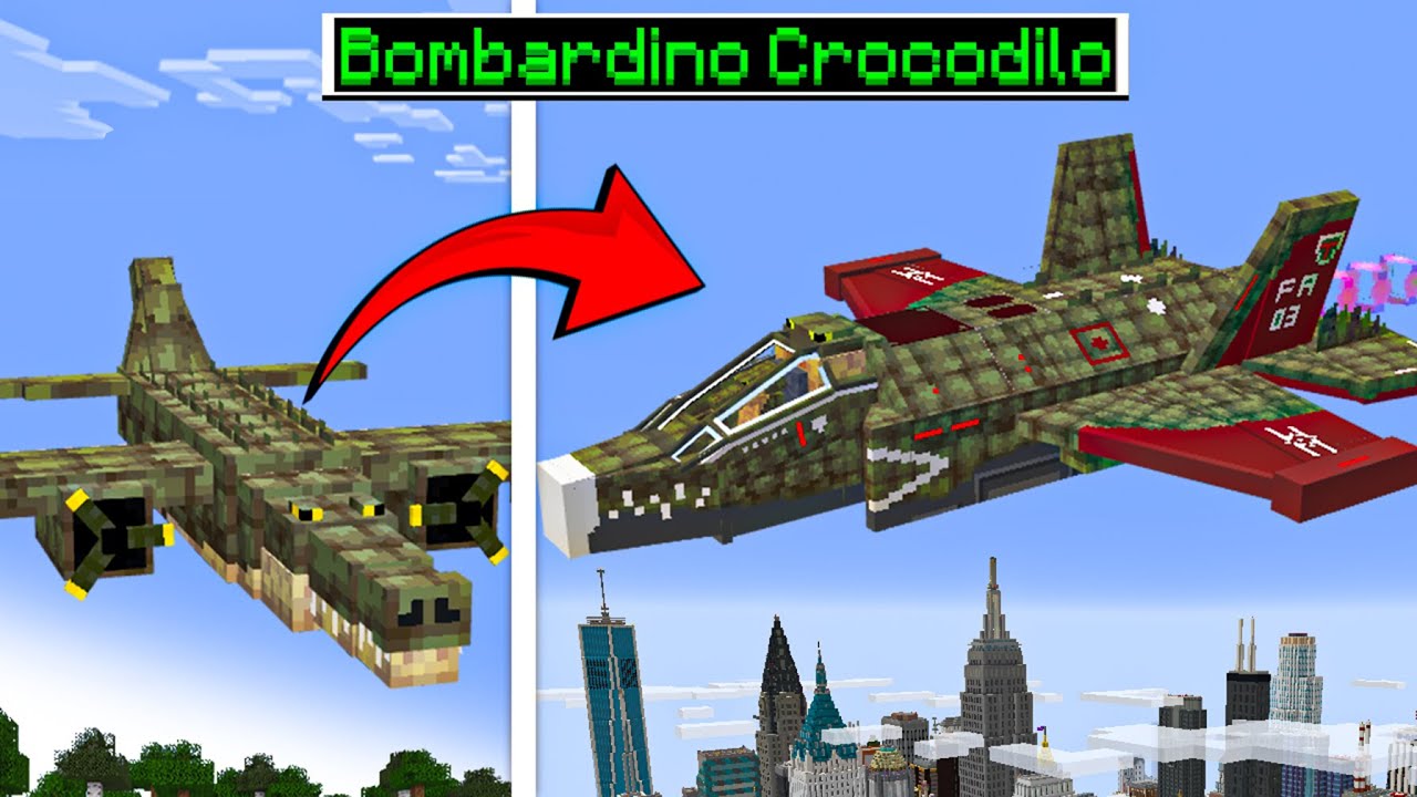 LVL 1 - LVL 100 BOMBARDINO CROCODILO - Minecraft - YouTube