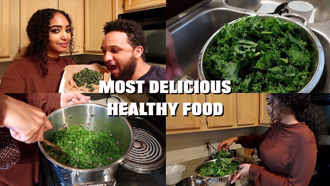 Ethiopian Food Easy Gomen (Collard Greens) Recipe | Amena and Elias ...