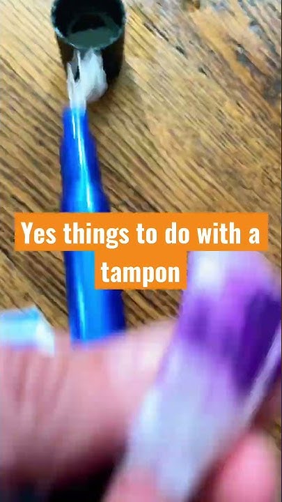 Yes time to remove nail polish. Tampon tip removal - YouTube