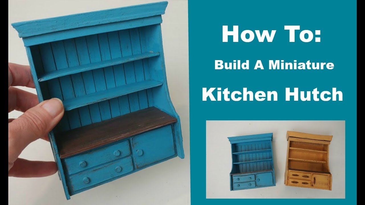 How To Build A Miniature Hutch With No Wood - YouTube