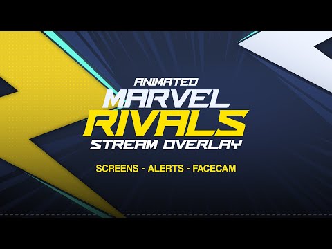 Marvel Rivals Animated Twitch Overlay - Streaming Overlay Pack ⚡
