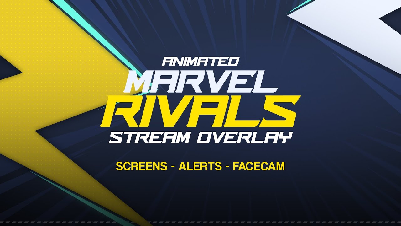 Animated Marvel Rivals Twitch Overlay⚡- Stream Overlay - Stream Pack ...