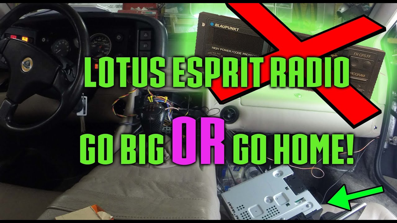 1989 Lotus Esprit Factory Radio Replacement! Too big? Too much? Part 8 ...