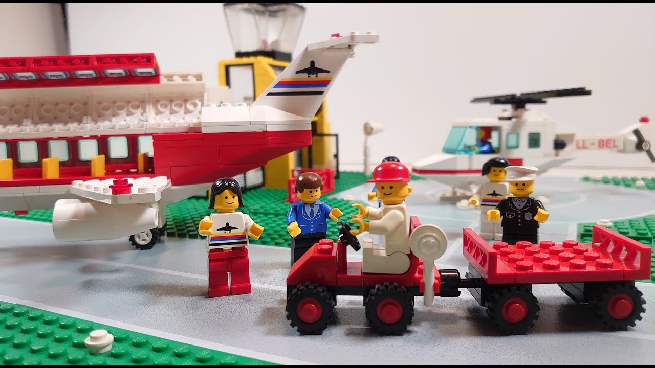 LEGO City old classic Airport 6392 Building Blocks Speed Build - YouTube