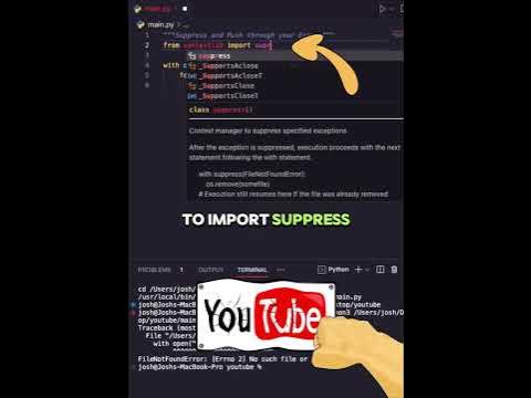 Contextlib Explained: Suppress Errors Effortlessly in Python! #pythontutorial #techeducation # ...