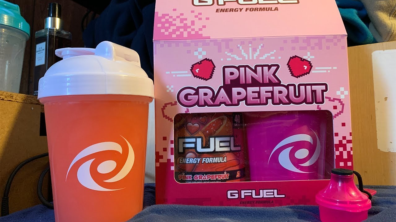 GFUEL Pink Grapefruit UNBOXING and Review - YouTube