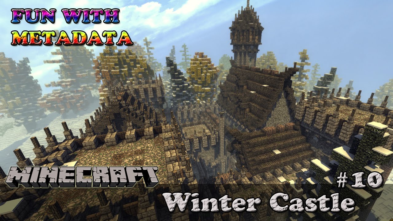 Minecraft: Winter Castle Build Tutorial part 10 - YouTube