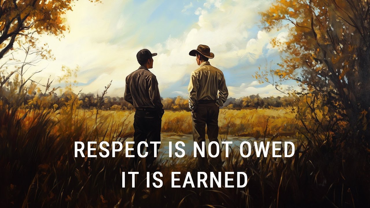 Respect is not owed it is earned - YouTube