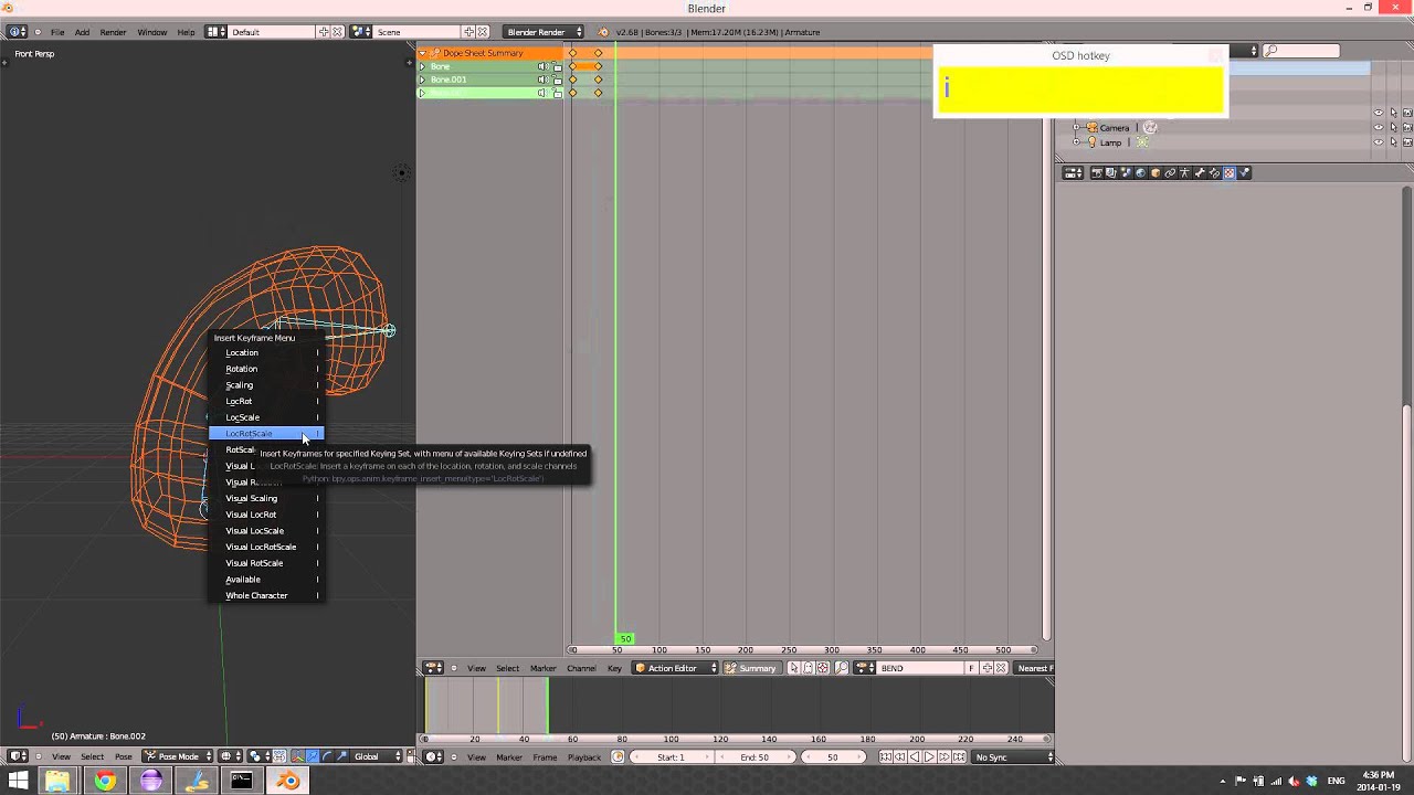 Creating and exporting an animated 3D model from Blender to LIbGDX - YouTube