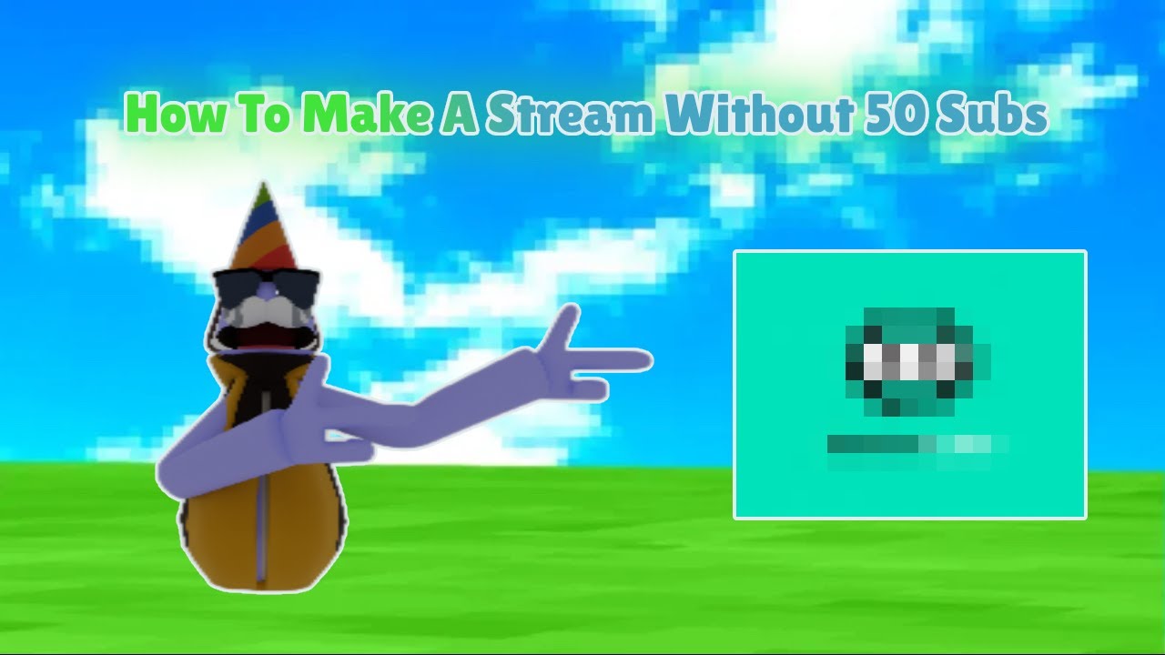 How To Make A Live Stream Without 50 Subcribers On Pc Tutorial - YouTube