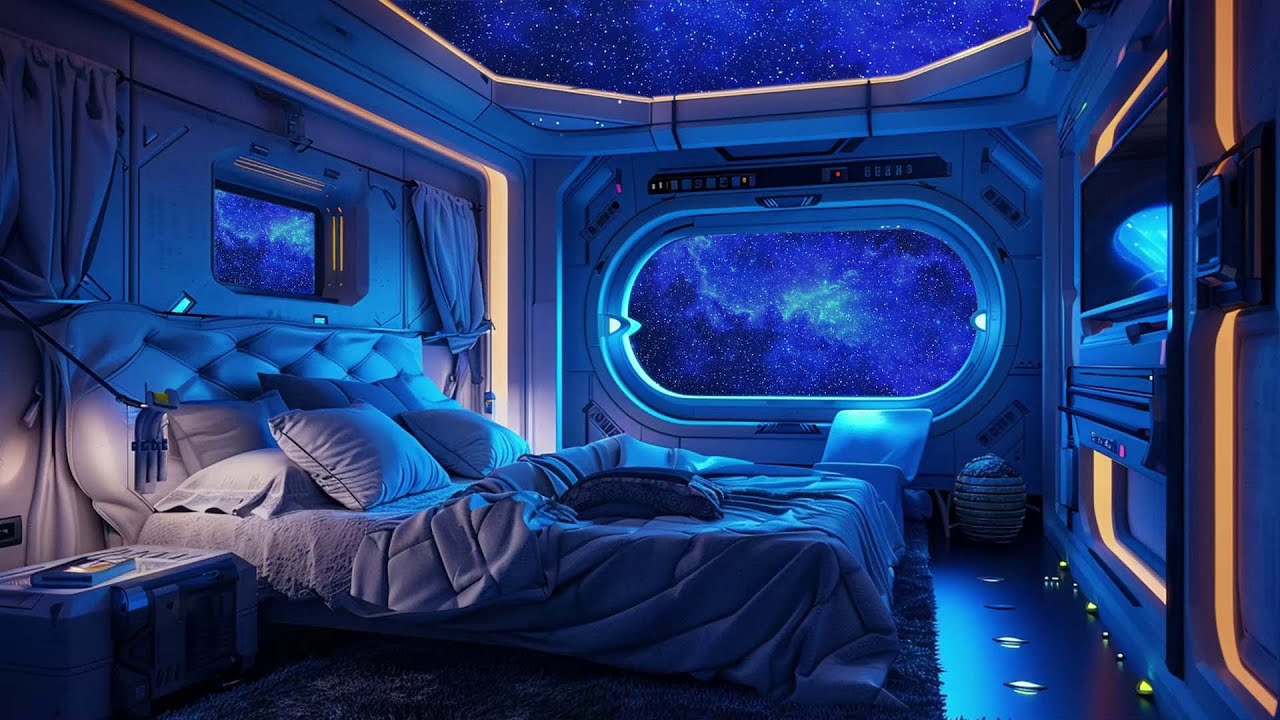 Space Oasis | ASMR for Fall Asleep Fast in Sci-Fi Spaceship. Beat ...