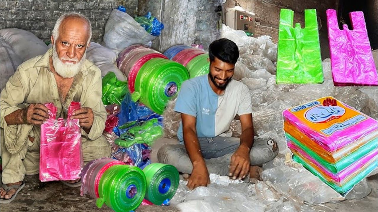 How Recycling Millions Waste Plastic Polythene Convert into Shopping ...