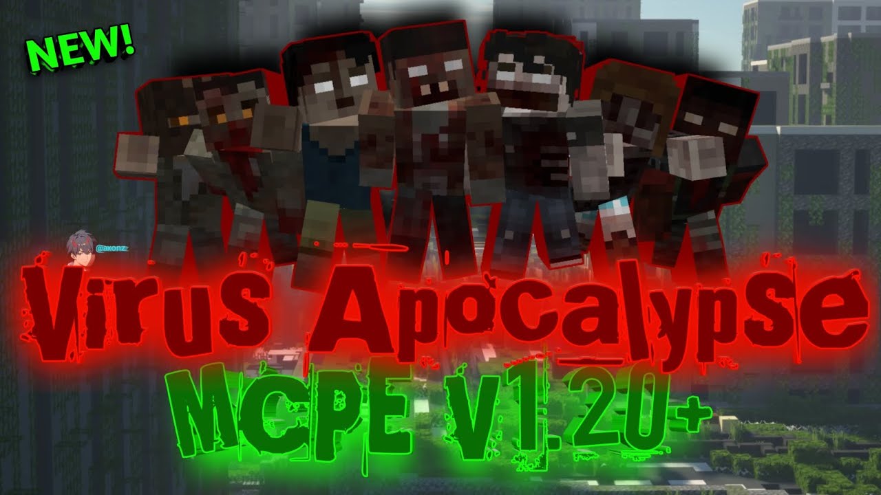 BIGGEST CITY APOCALYPSE.. TRY TO SURVIVE !! - VIRUS APOCALYPSE MCPE V1 ...