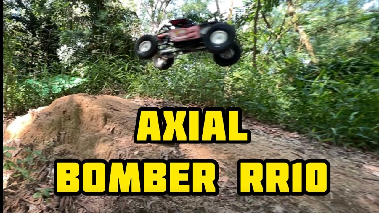 1/10 Scale Axial Bomber RR10 Bashing using 3500KV Brushless Motor 4x4 ...