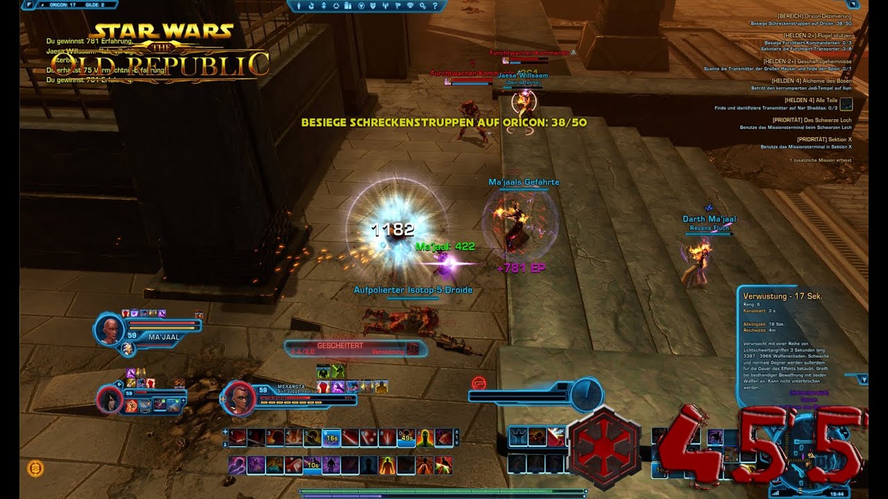 SWTOR Sith Krieger 455 - [H2+] Flügel stutzen Teil 2 - YouTube