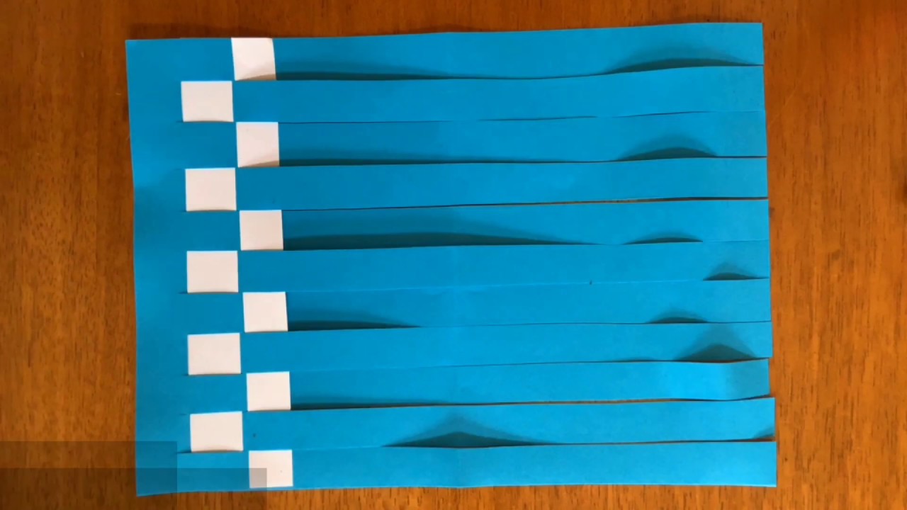 How to Weave a Paper Mat - YouTube