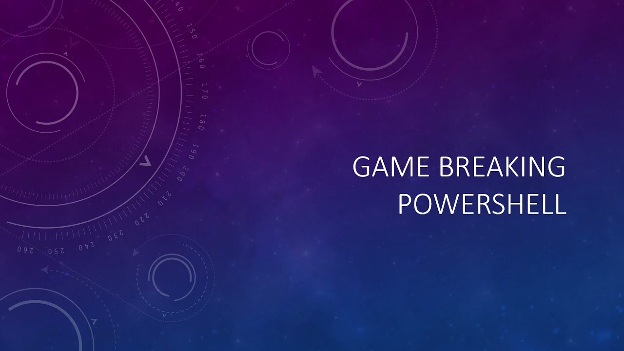 Game Breaking PowerShell - YouTube