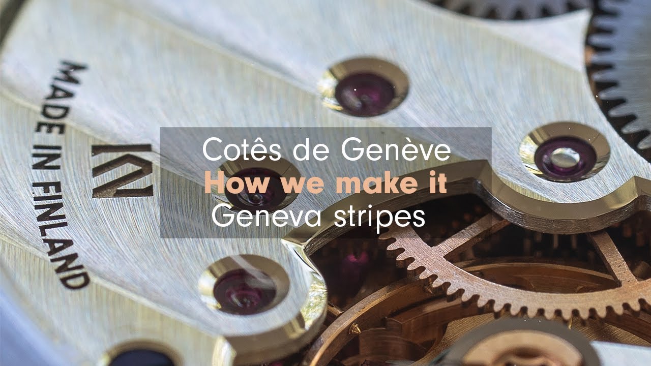 How we make Geneva stripes | Finnish watchmakers Kortela Valta - YouTube