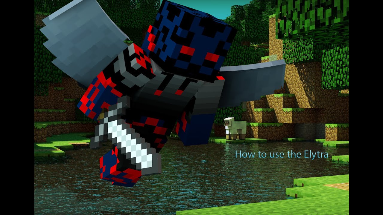 elytra how to use in Minecraft {like a wing suit} - YouTube