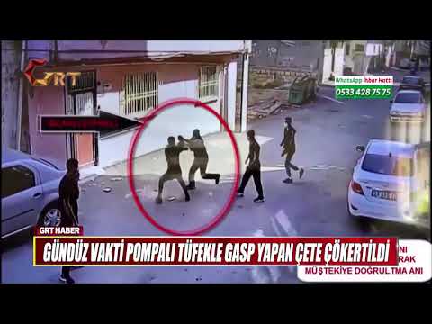 GÜNDÜZ VAKTİ POMPALI TÜFEKLE GASP YAPAN ÇETE ÇÖKERTİLDİ