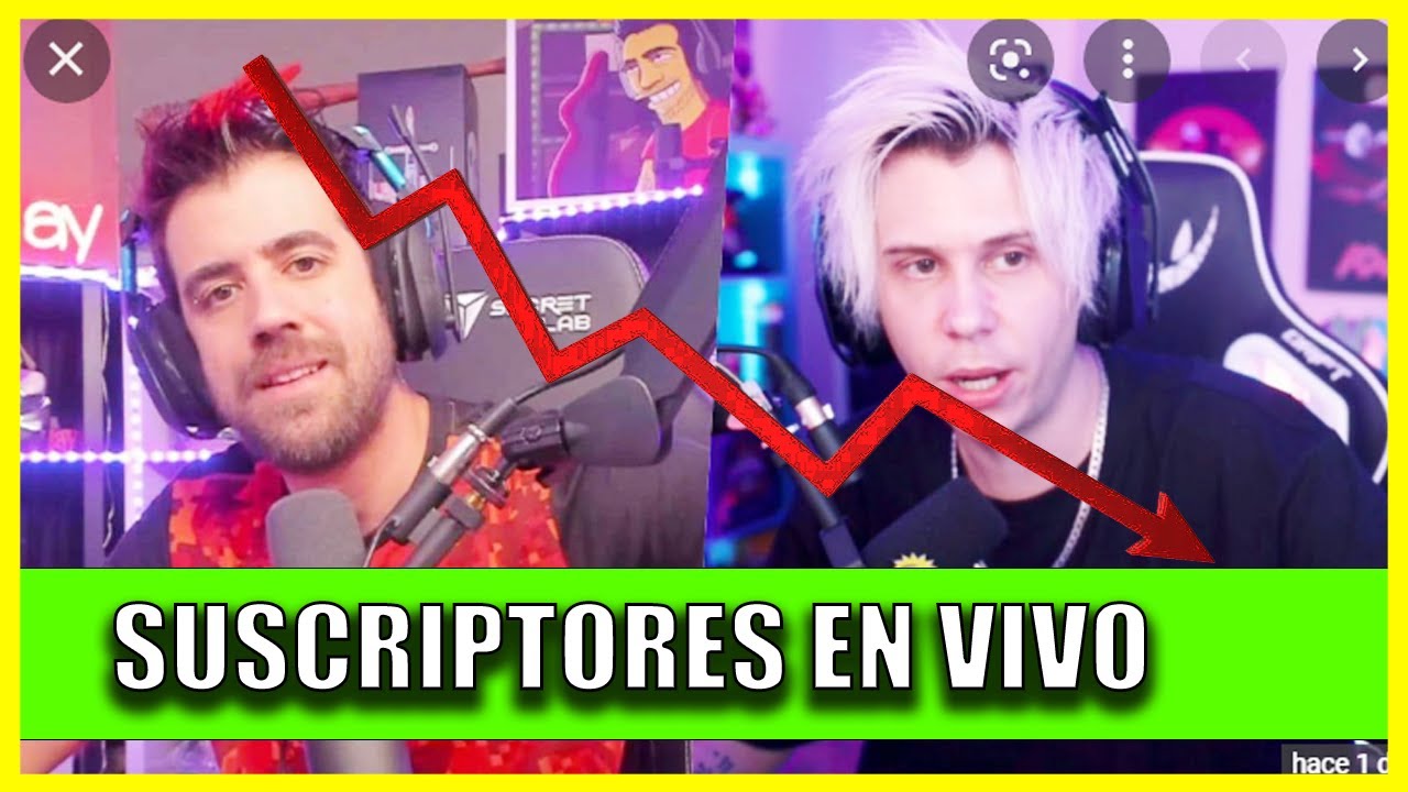 Suscriptores de AURONPLAY y RUBIUS en vivo. Fuerza México :c - YouTube