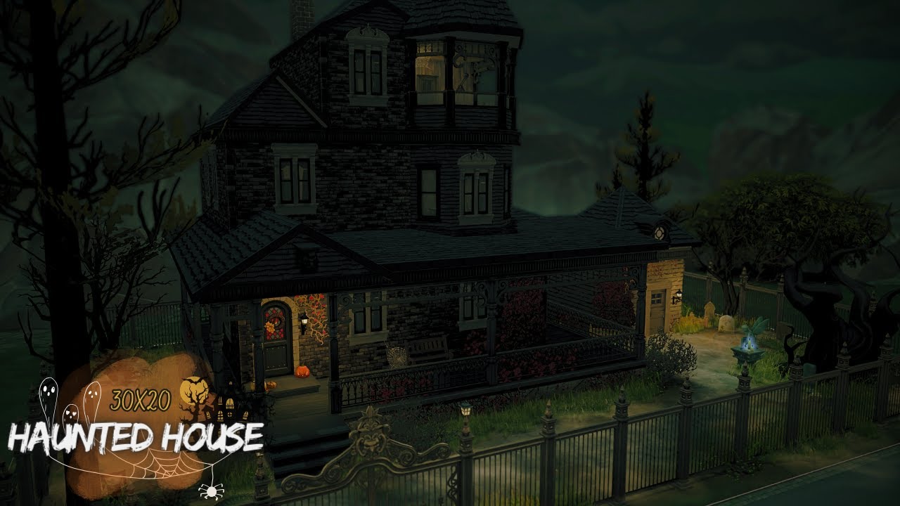 I built a haunted house 👻| The Sims 4 Speed Build | No CC - YouTube