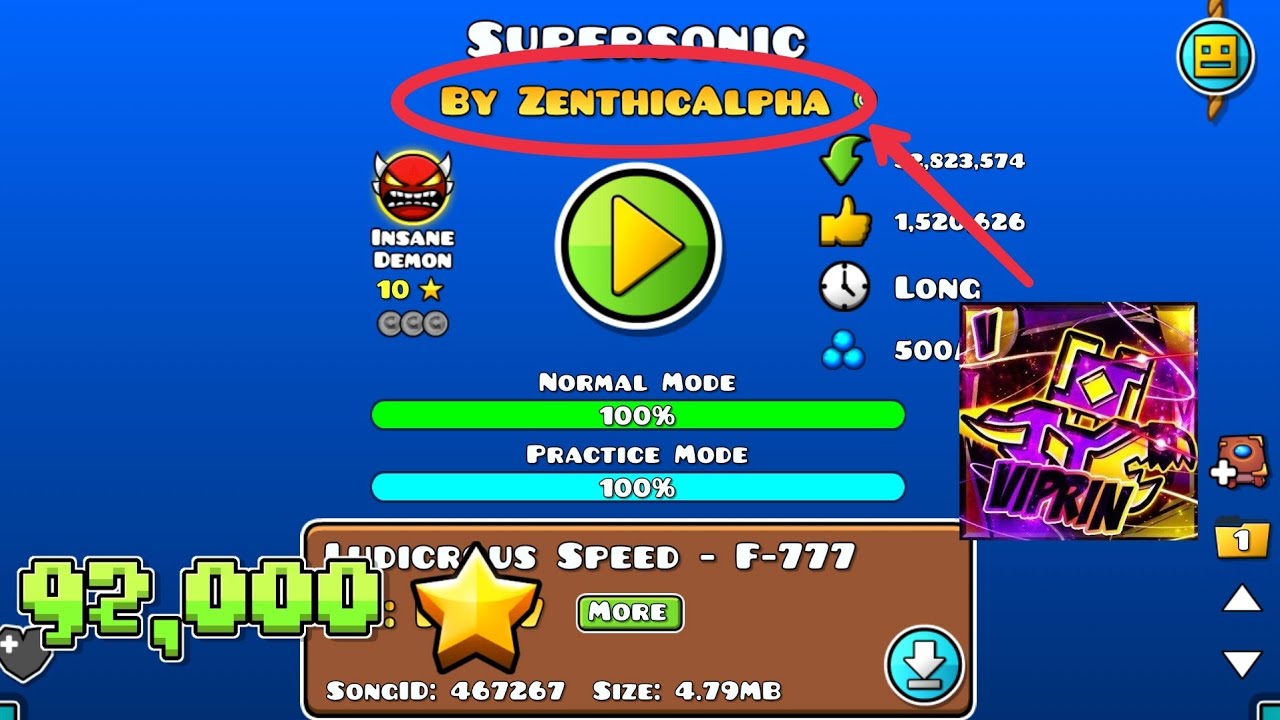 [Mobile] "ZenthicAlpha" by Rabbitical & ZenthicAlpha (Insane Demon ...