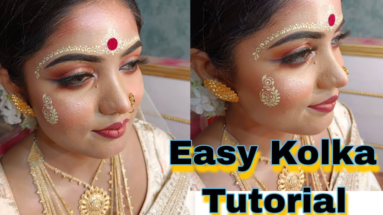 Easy kolka tutorial video // Easy Bridal kolka // Artistic Art ...
